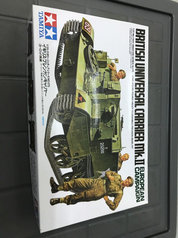 Tamiya 1/35 scale WW2 British Universal Carrier Mk.II Military model ...