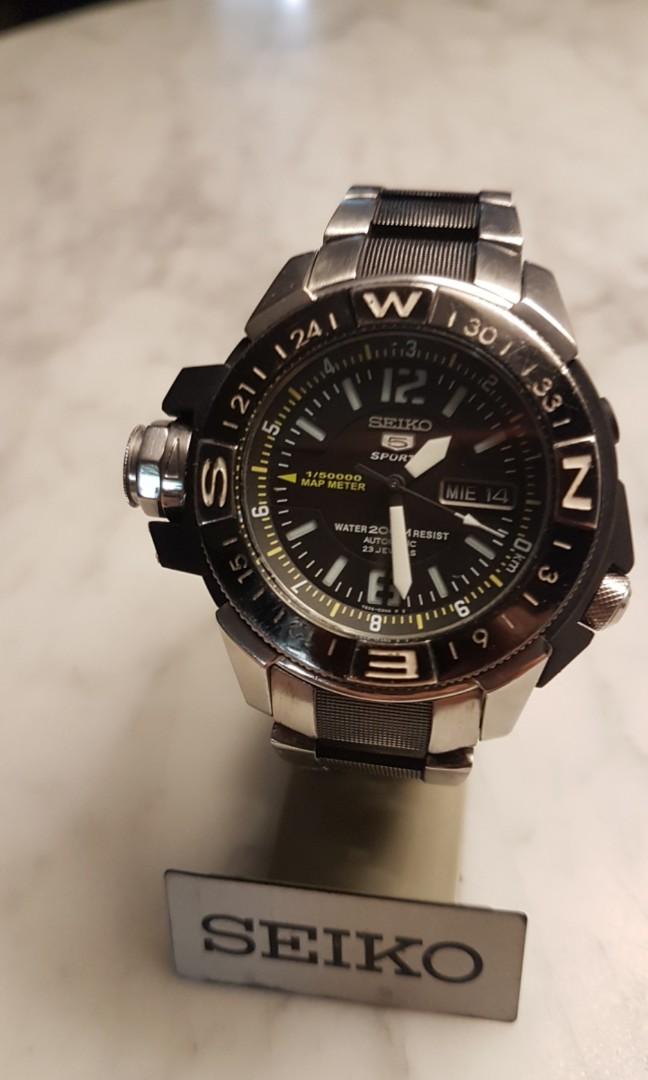 Vintage Seiko 5 Sports Map Readers 7S36-02K0(1st Generation)., Women's ...