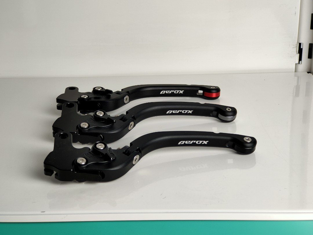 Aerox brake lever fully adjustable foldable unbreakable, Motorcycles ...