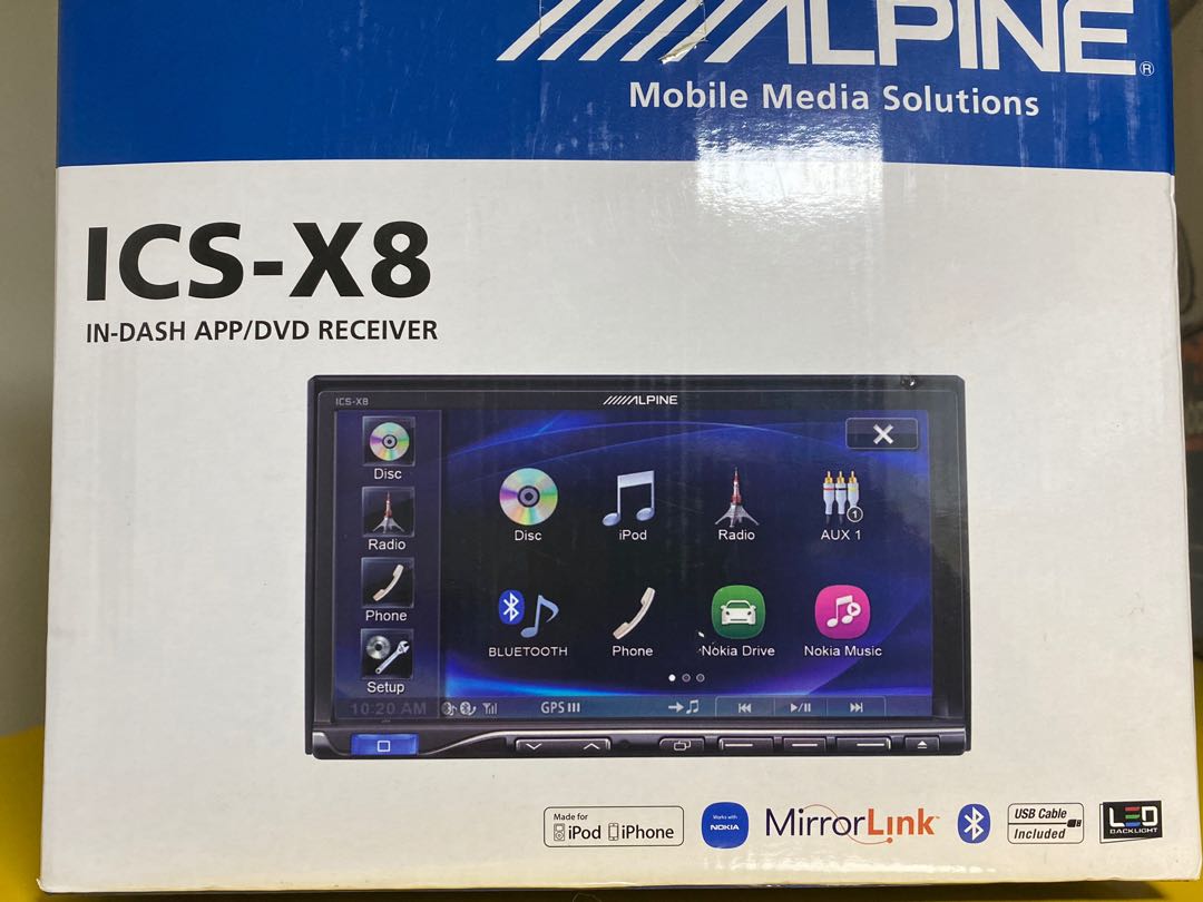 Alpine X8 head unit, Car Accessories, Electronics & Lights on Carousell