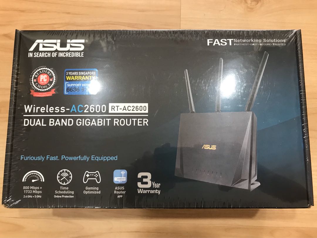 ASUS Wireless-BNIB AC2600 RT-AC2600 dual band gigabit router, Computers ...