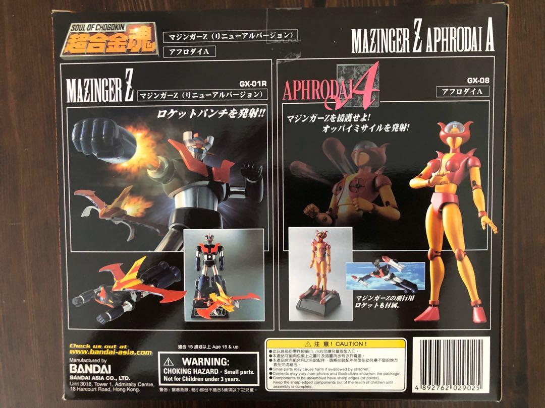 BANDAI SOC GX-01R GX-08 MAZINGER Z APHRODAI A, Hobbies & Toys, Toys & Games on Carousell