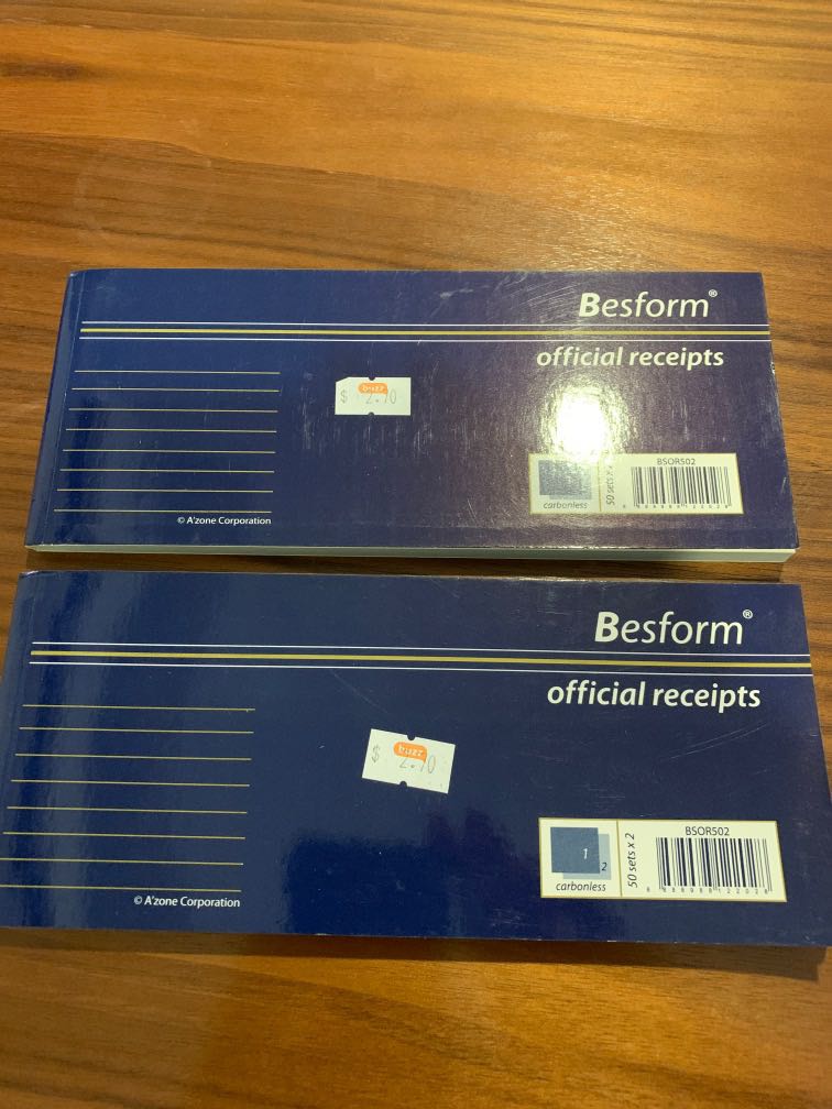 Besform Official receipts, Hobbies & Toys, Stationery & Craft ...
