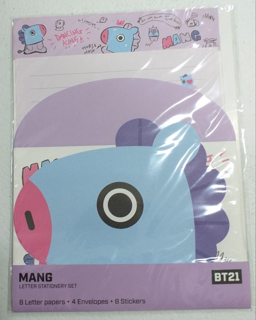 BT21 Letter Stationery Set - MANG, Hobbies & Toys, Memorabilia ...