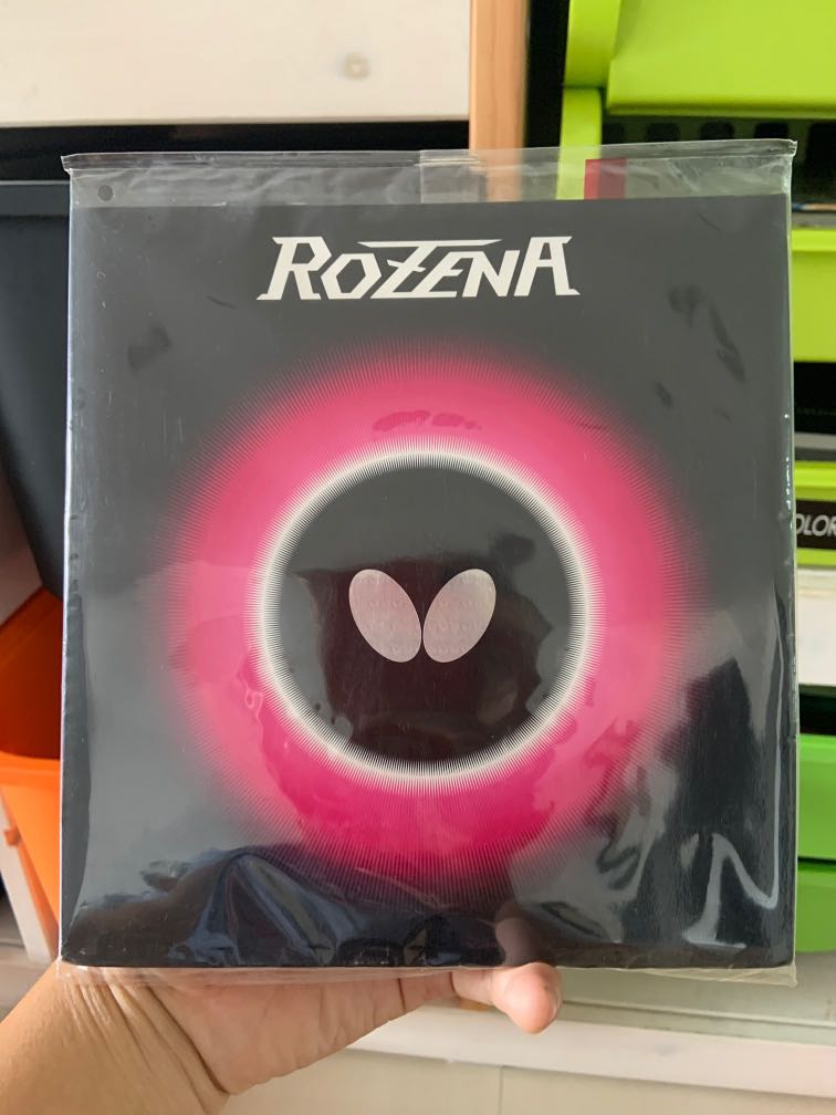 BUTTERFLY Rozena Red Max (Table Tennis Rubber), Sports Equipment, Sports & Games, Racket & Ball ...
