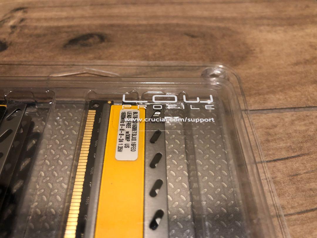 Crucial Ballistix 16GB DDR3 - 1600 CL8 1.35v VLP UDIMM Tactical ...