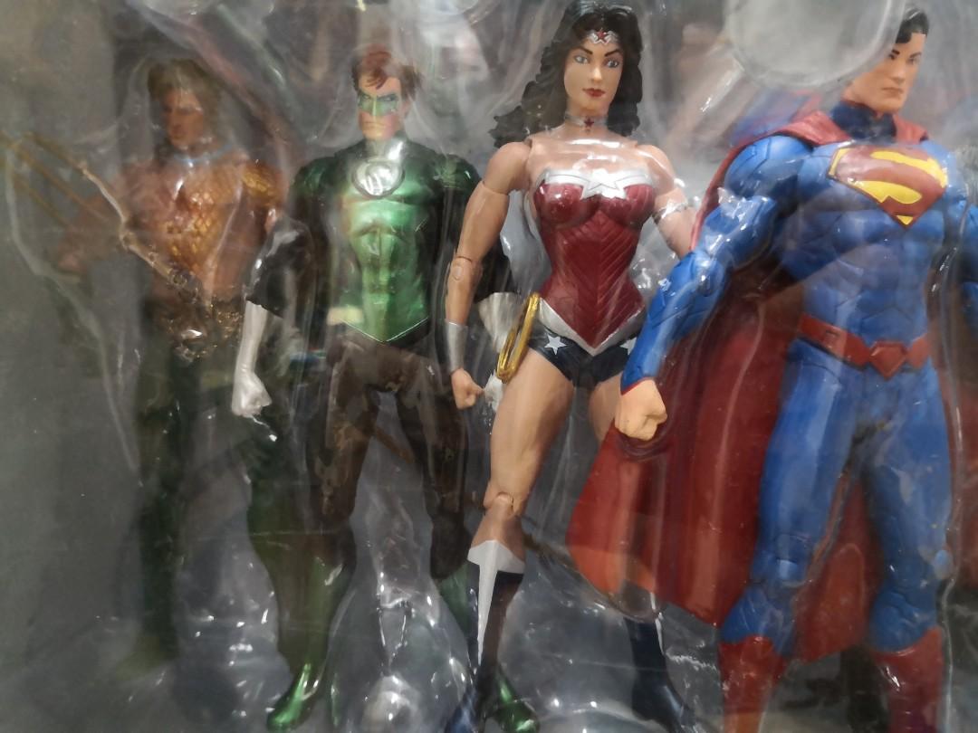 Dc direct set (7 隻) - Justice League(Batman, Superman, Flash, Wonder ...