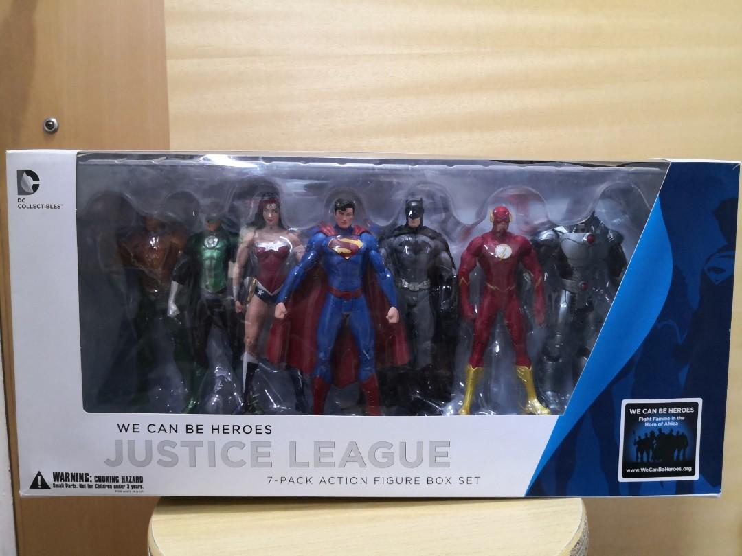 Dc direct set (7 隻) - Justice League(Batman, Superman, Flash, Wonder ...