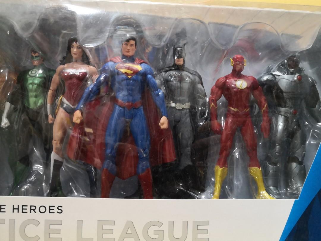 Dc direct set (7 隻) - Justice League(Batman, Superman, Flash, Wonder ...