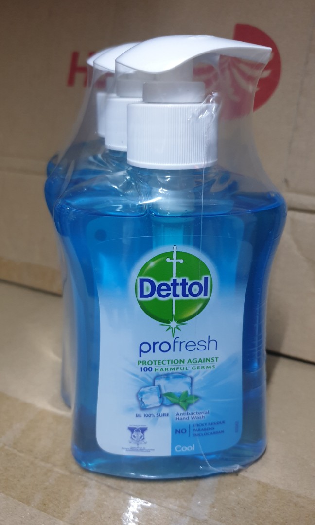 Dettol Profresh Antibacterial Hand Wash - Cool 3 x 250ml, Beauty ...