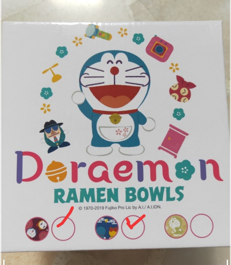 Doraemon Ramen bowl, Home Appliances, Kitchenware on Carousell