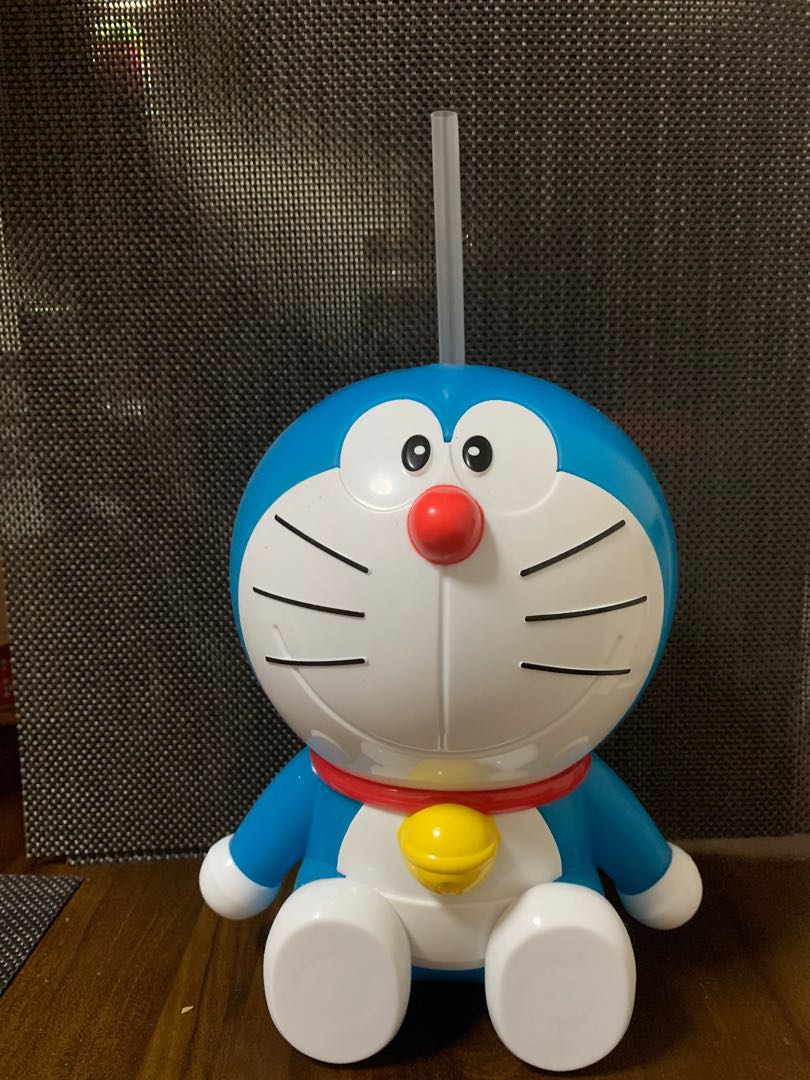 Doraemon water bottle, Everything Else on Carousell