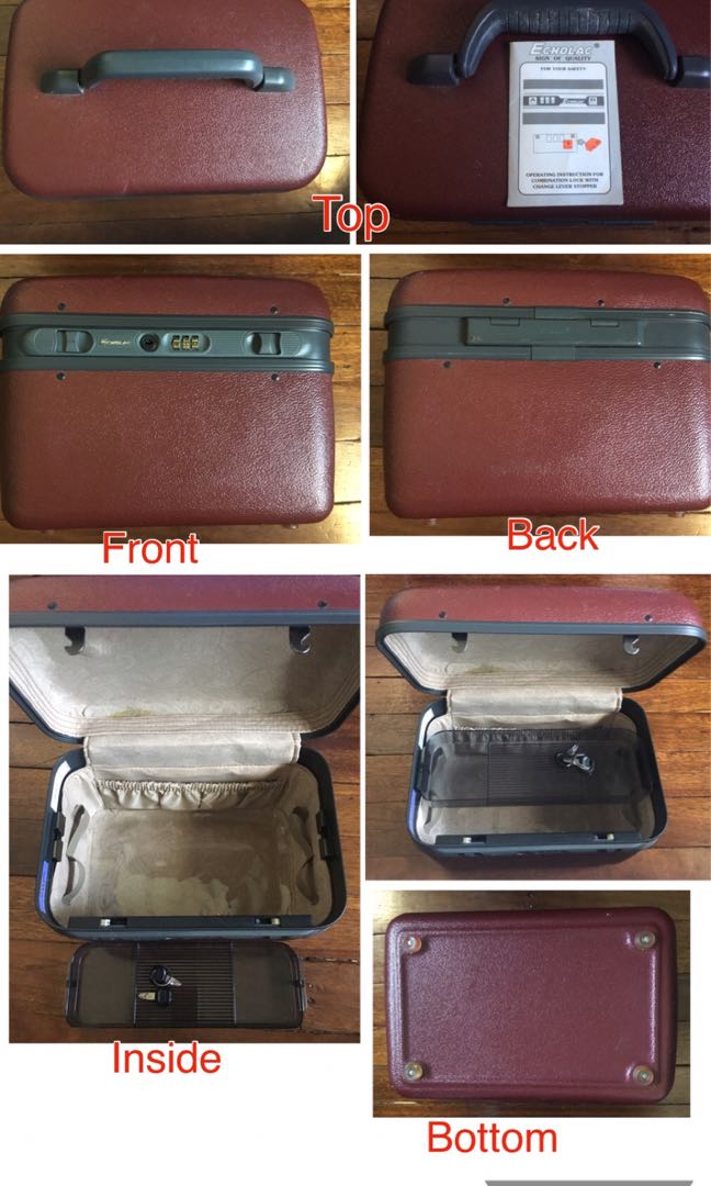 Echolac Vintage Hard Cosmetic Case, Women's Fashion, Bags & Wallets ...