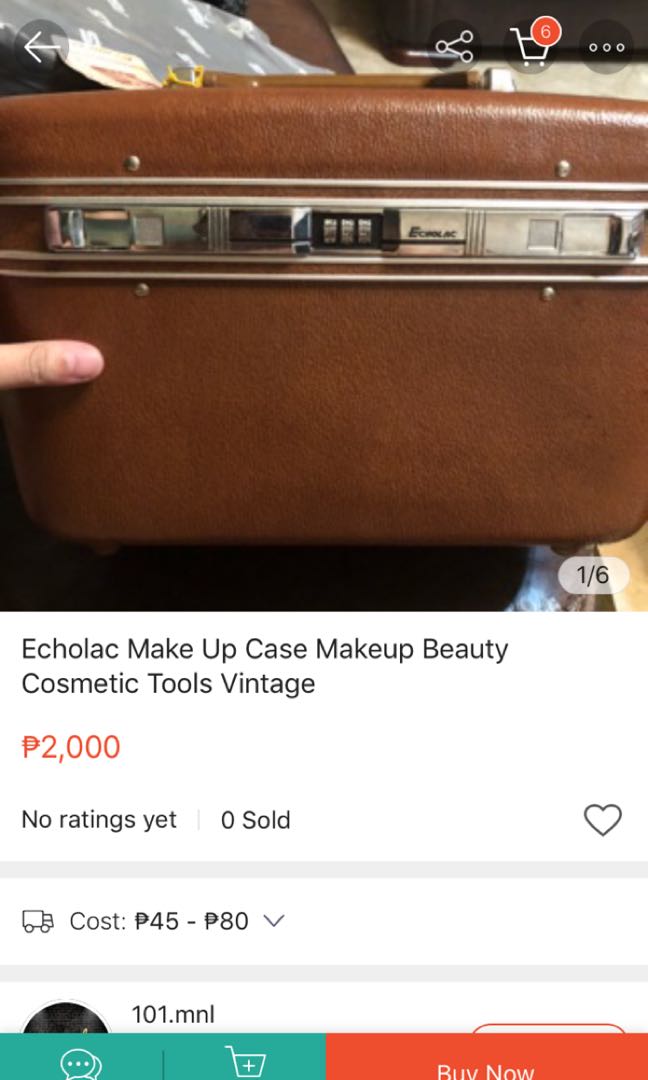 Echolac Vintage Hard Cosmetic Case, Women's Fashion, Bags & Wallets ...