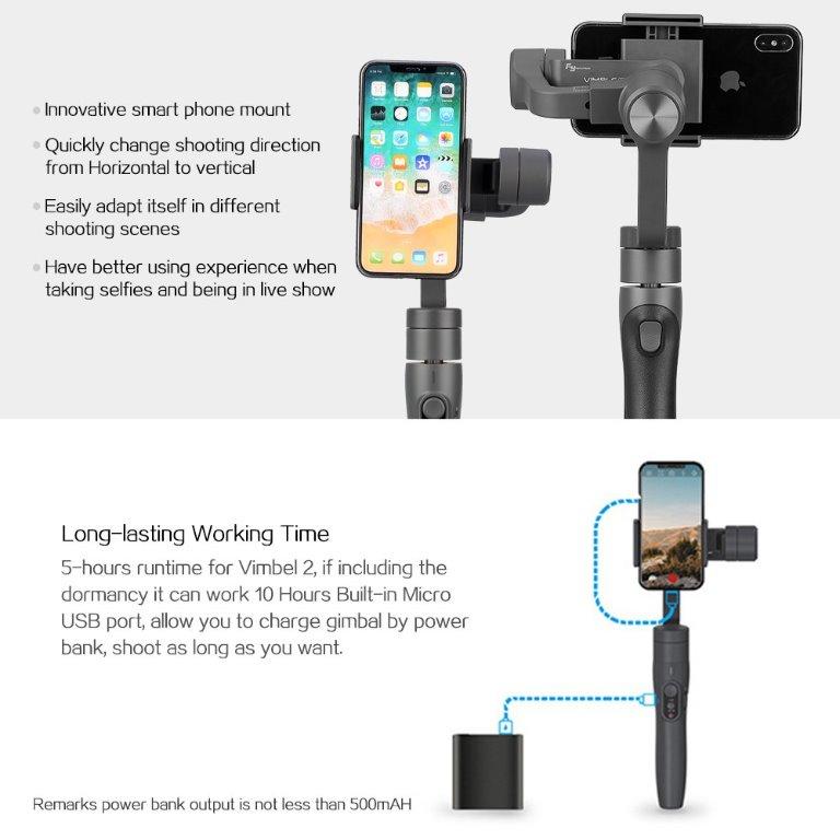 FeiyuTech Vimble 2 3-Axis Handheld Gimbal Stabilizer, Mobile Phones & Tablets, Others on Carousell
