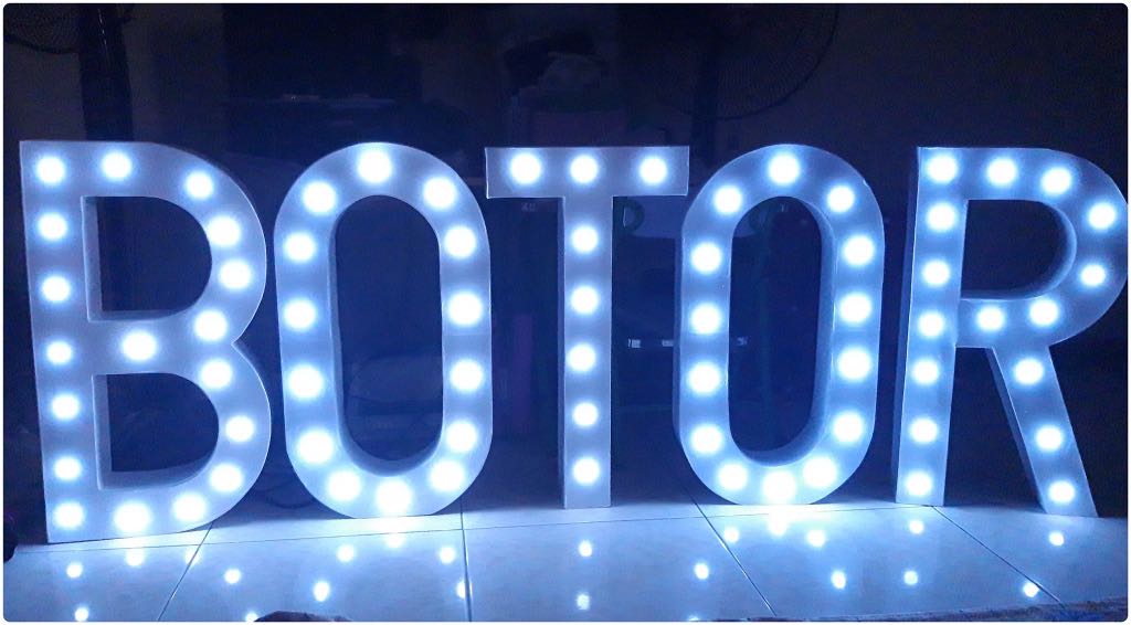 LED LIGHT LETTER STANDEE 2 feet, Furniture & Home Living, Home Decor ...