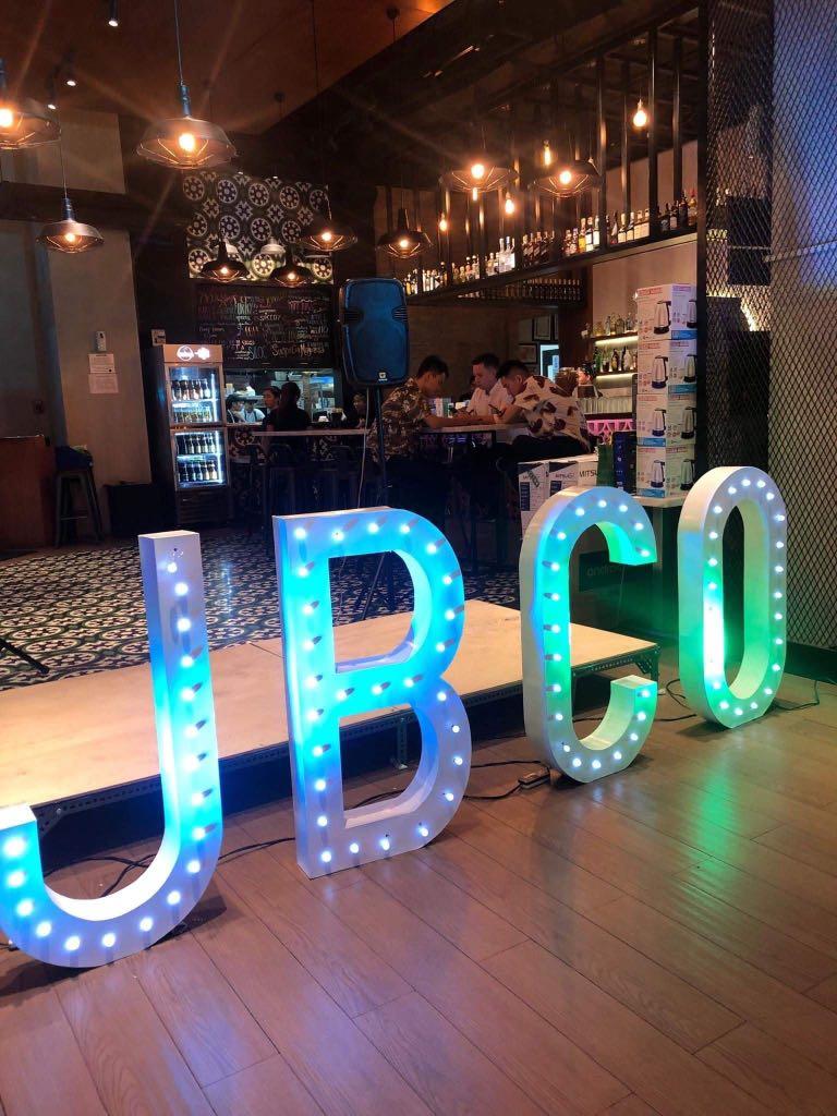 LED LIGHT LETTER STANDEE 3 feet, Furniture & Home Living, Home Decor ...
