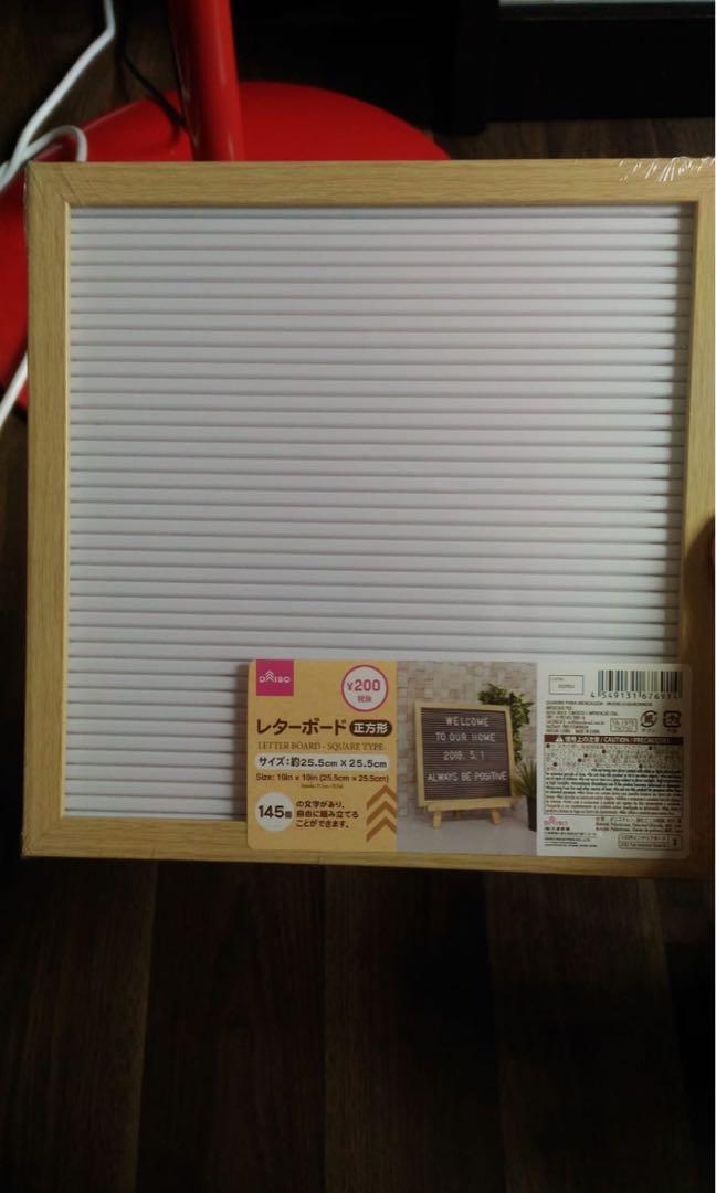 Letter board from Daiso, Hobbies & Toys, Stationery & Craft, Craft ...