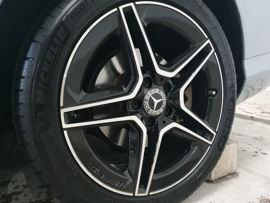 Mercedes W205 FL Original 18 Inch rims AMG Black Edition, Car ...