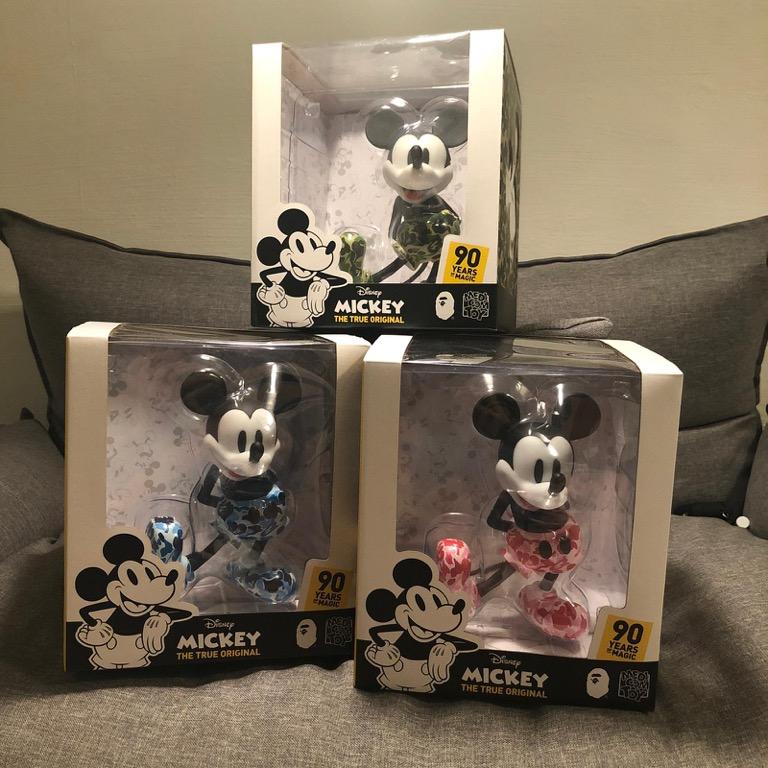 MICKEY MOUSE 90TH ANNIVERSARY X BAPE FIGURES FULL SET, Toys & Games ...