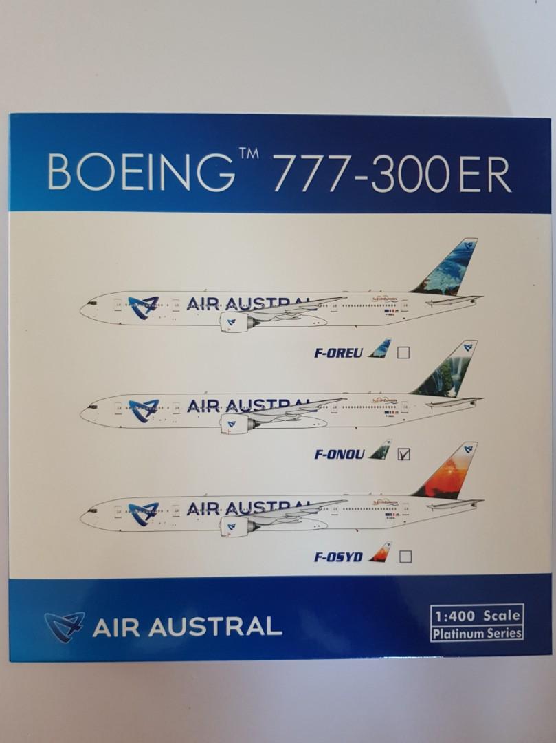 Phoenix Models Air Austral Boeing 777-300ER F-OREU/F-ONOU/F-OSYD 1:400 ...
