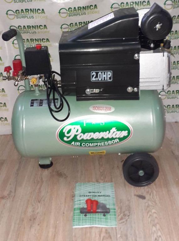 Powerstar Portable Air Compressor -2hp, Furniture & Home Living ...
