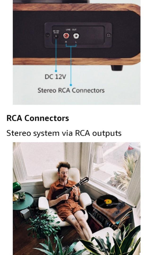 VOKSUN Retro Vintage Style Bluetooth Turntable Vinyl Plaka Record ...