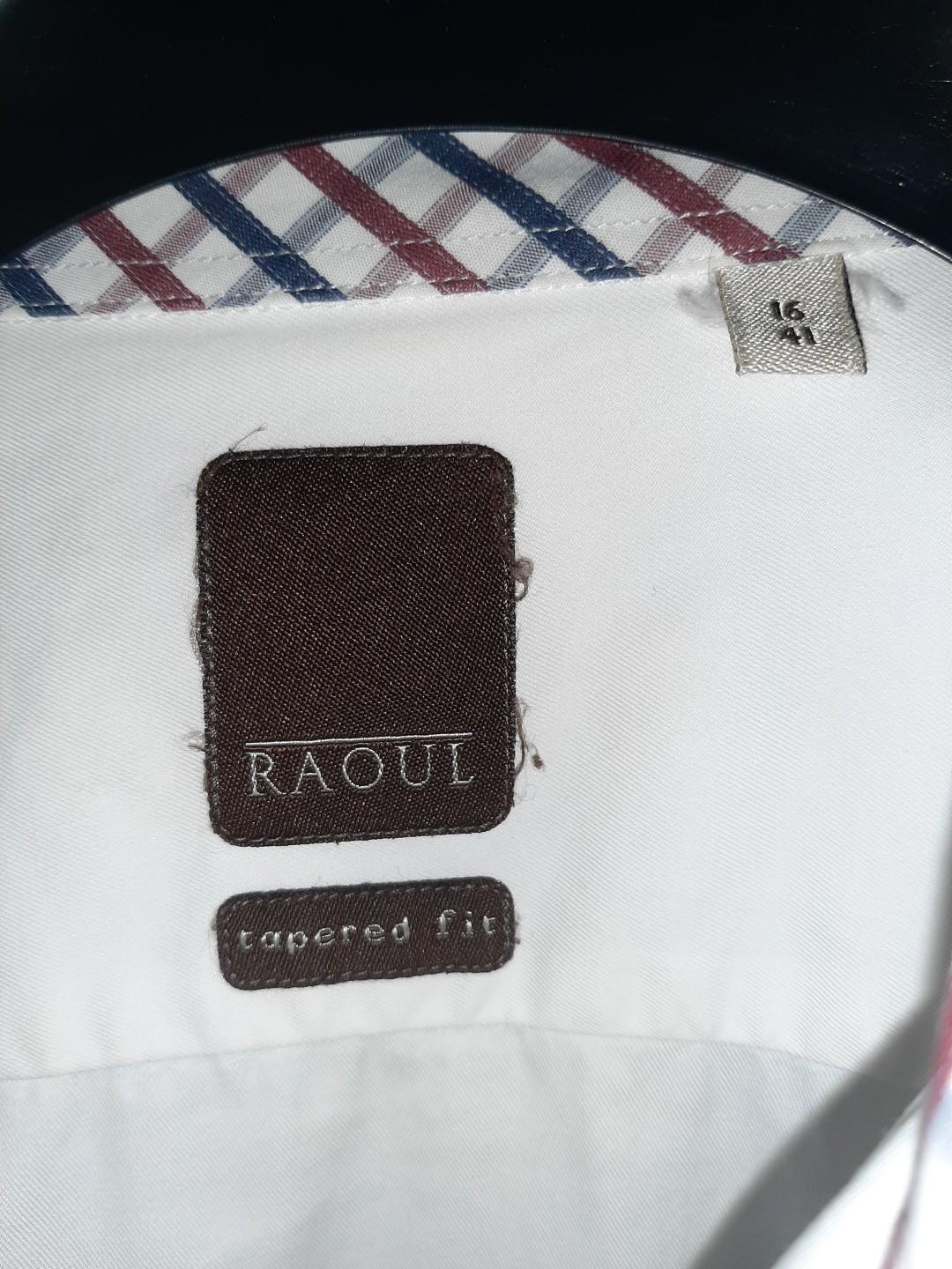 mens Raoul white button down shirt, Men's Fashion, Tops & Sets, Formal ...