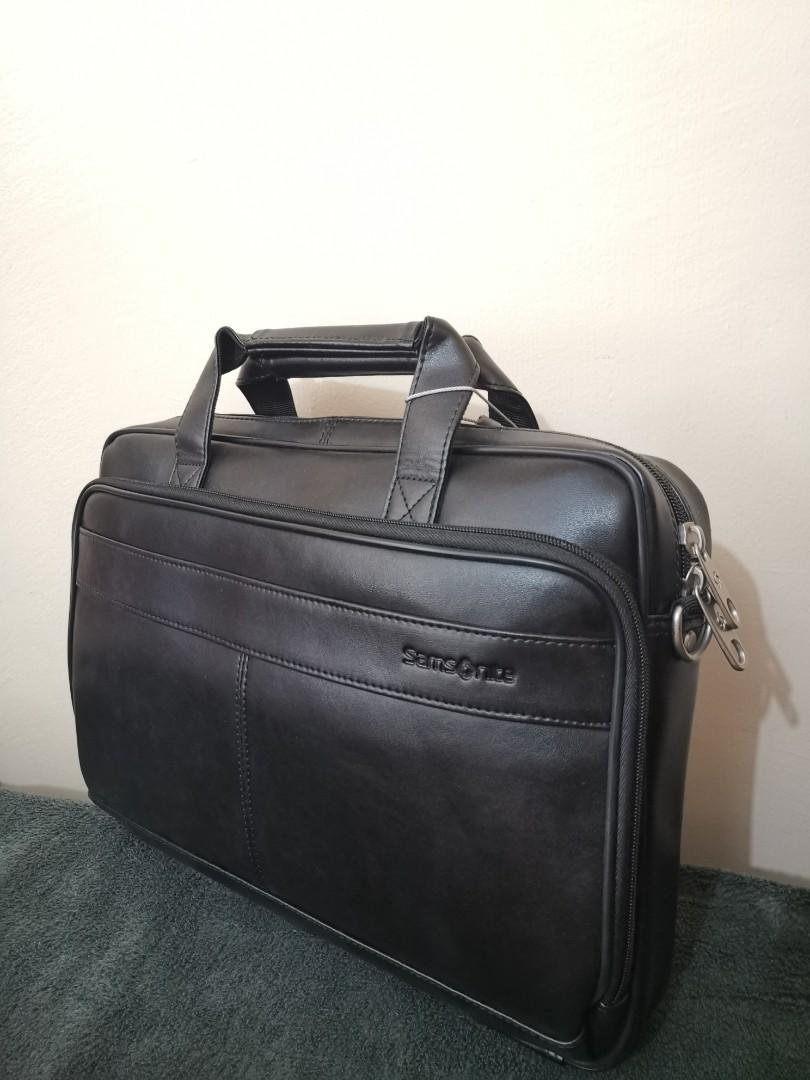 Samsonite Leather Briefcase, Men's Fashion, Bags, Briefcases on Carousell