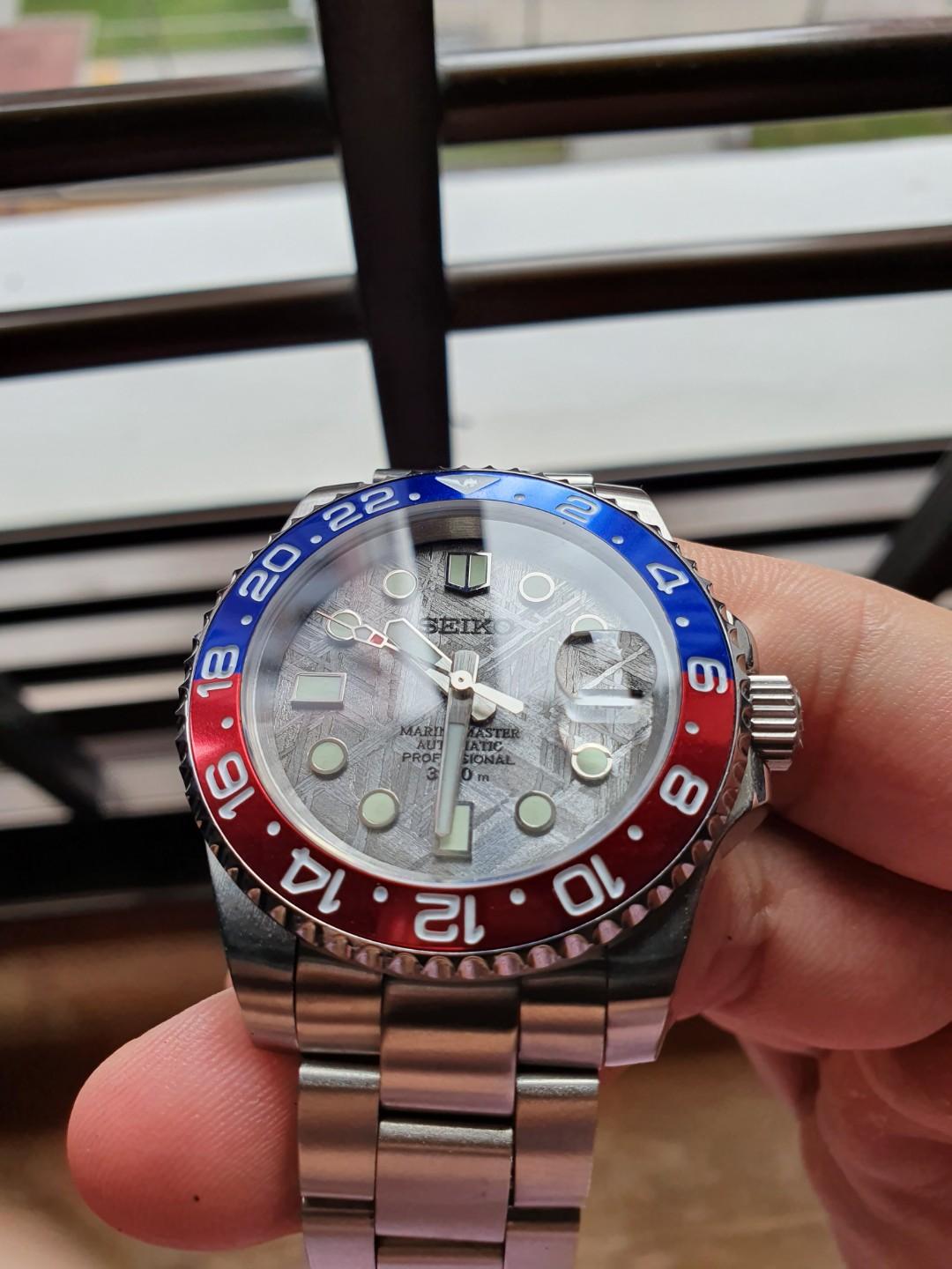 Seiko MM300 metorite dial fully modded, Men's Fashion, Watches on Carousell
