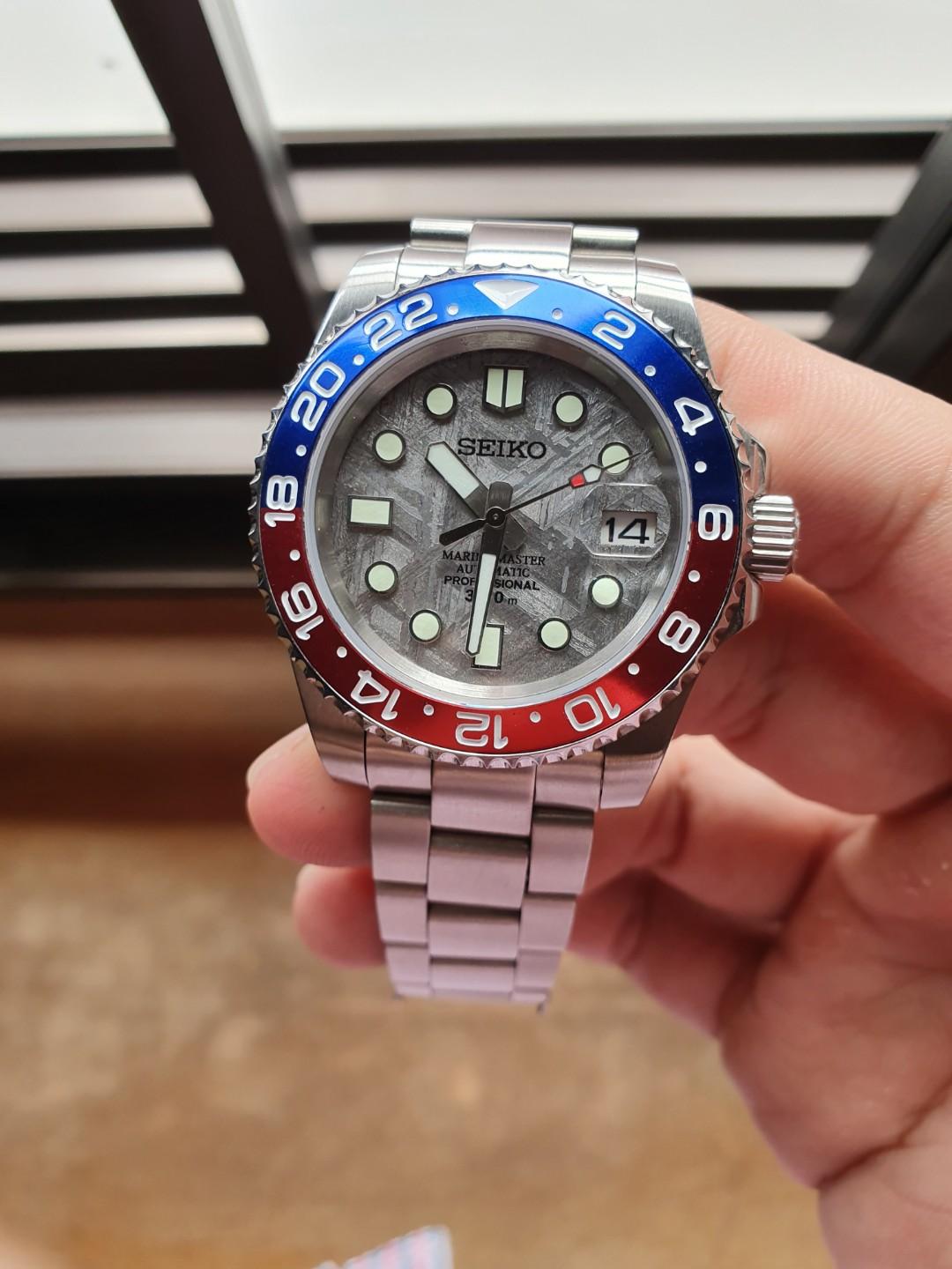 Seiko MM300 metorite dial fully modded, Men's Fashion, Watches on Carousell