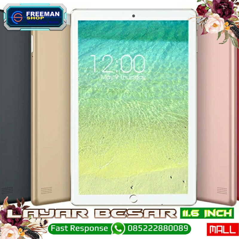 Tablet Layar Besar 11.6 Inch HD Screen, Telepon Seluler & Tablet ...
