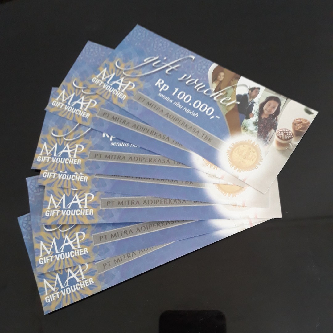 Voucher MAP, Tiket & Voucher, Kartu Hadiah & Voucher di Carousell