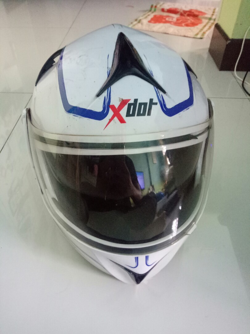 XDot double visor modular full face helmet, Motorcycles, Motorcycle ...
