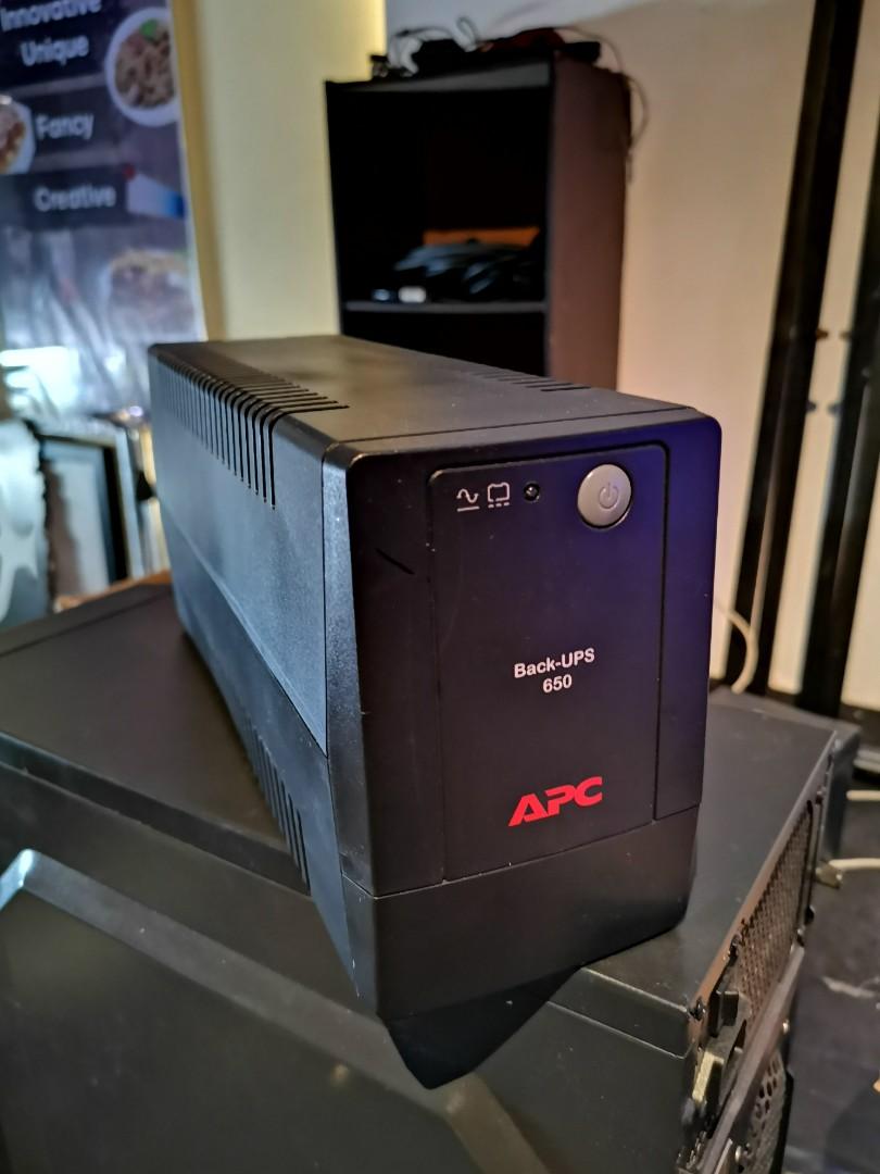 APC Battery Backup 650VA (325 Watts) 2 Outlets, Computers & Tech, Parts ...
