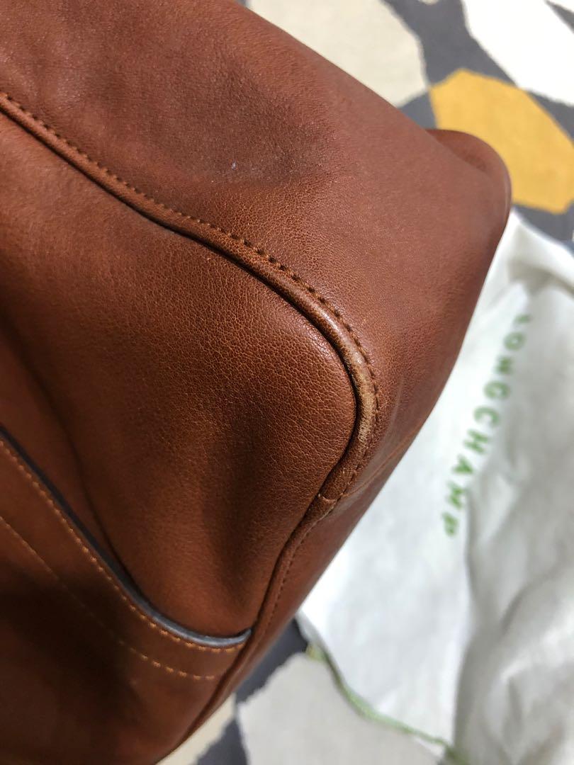 Original & authentic Longchamp 3D medium size in cognac, Women's ...