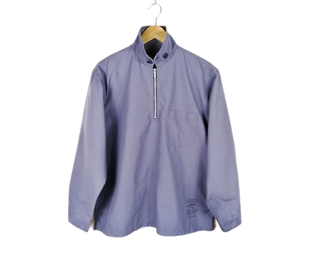 Avirex Officers Uniform Half Zip Shirt, Men's Fashion, Tops & Sets ...