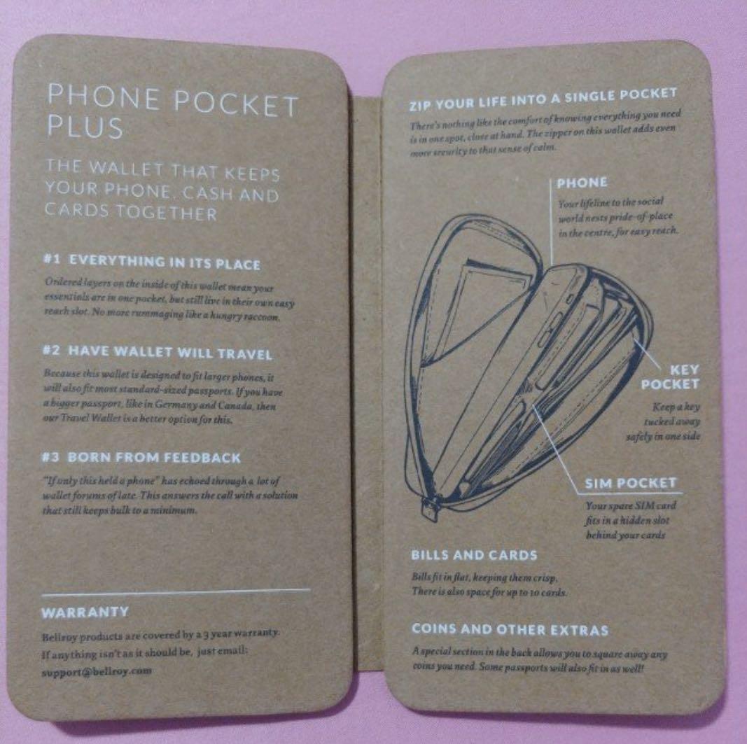 Bellroy Phone Pocket Plus Black, Mobile Phones & Gadgets, Mobile ...