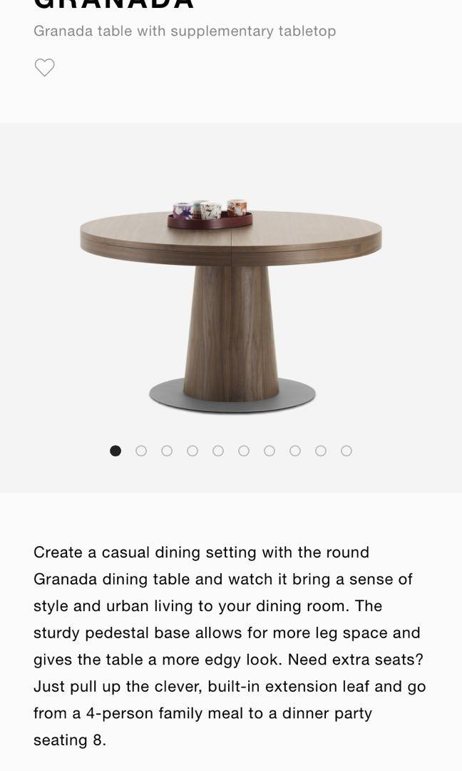 BoConcept Granada Dining Table (Expandable), 傢俬＆家居, 傢俬, 桌子 - Carousell