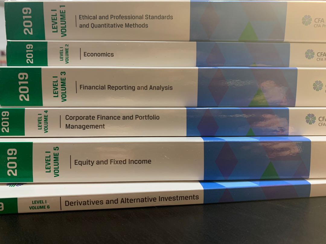 CFA Level 1 Vol 1-6 (NEW) includes a quick crash course if you need ...