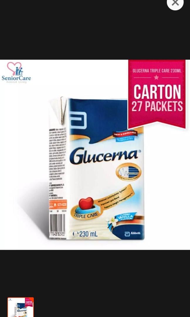 glucerna carton of 27 packs, Health & Nutrition, Health Supplements ...