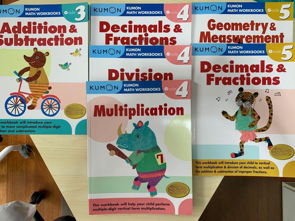 Kumon Math Workbooks, Books & Stationery, Textbooks, Primary on Carousell