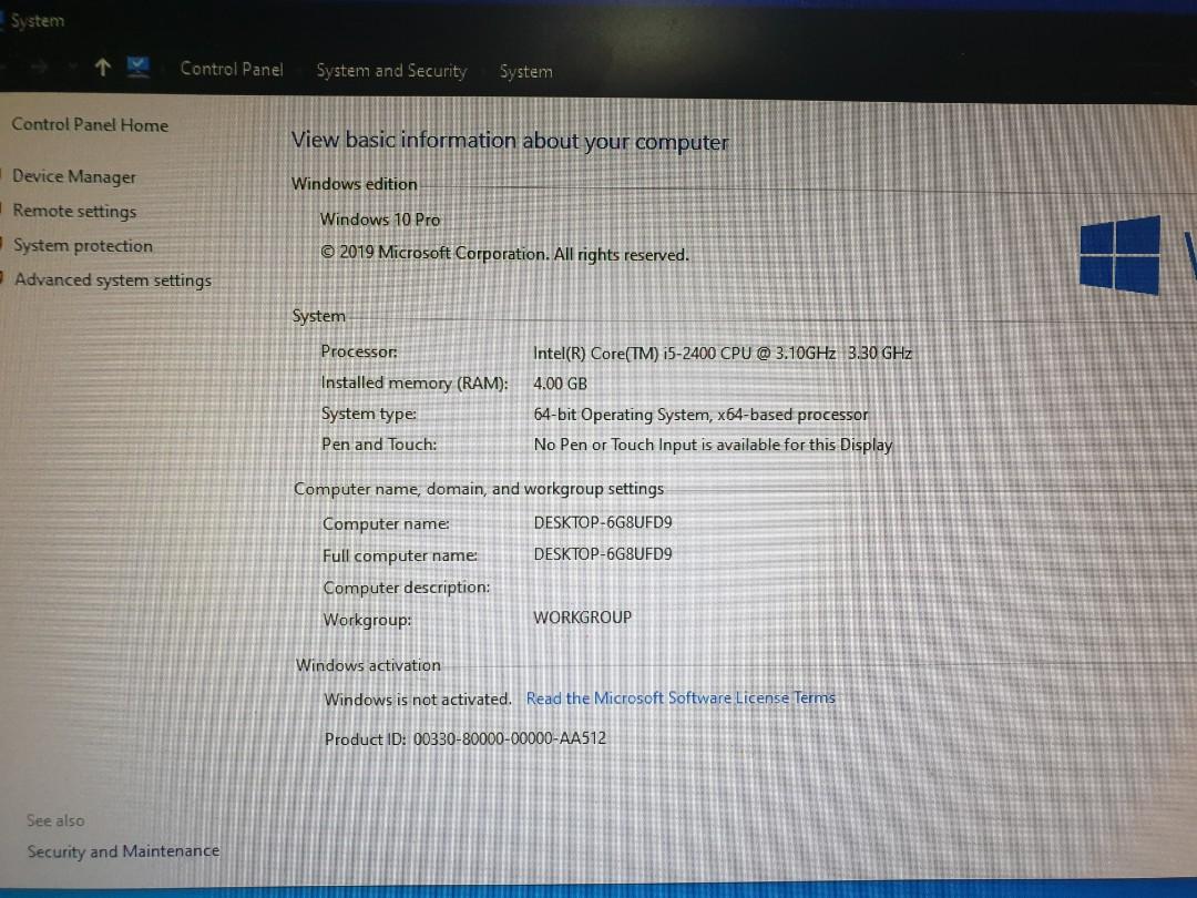 Old Desktop with Windows 10, Computers & Tech, Desktops on Carousell