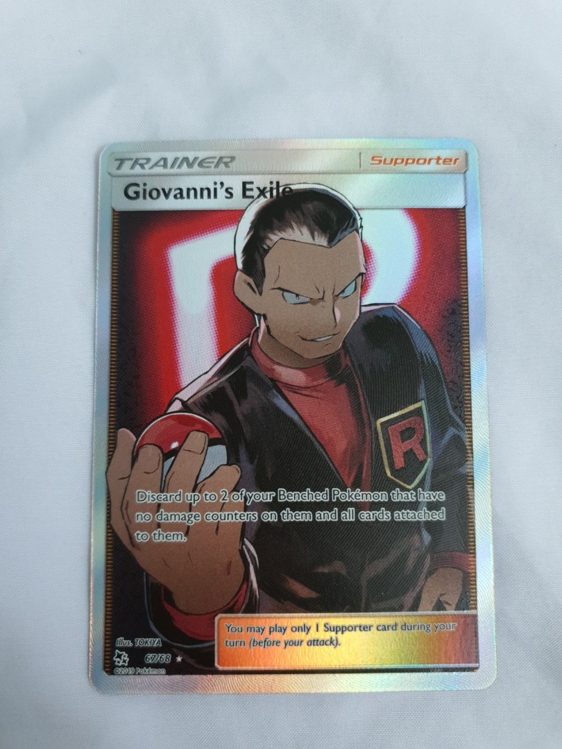 Pokemon TCG Trainer Card Giovanni's Exile, Hobbies & Toys, Toys & Games ...