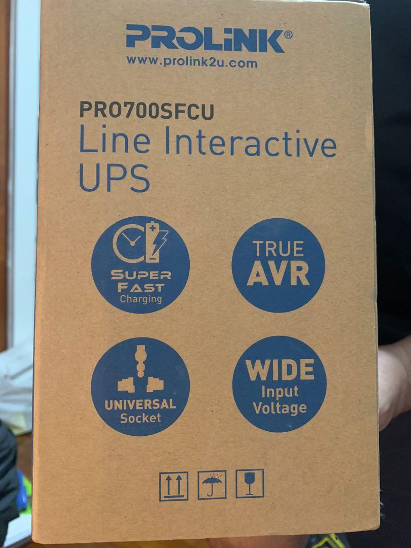 PROLiNK PRO700SFCU UPS, Computers & Tech, Parts & Accessories ...