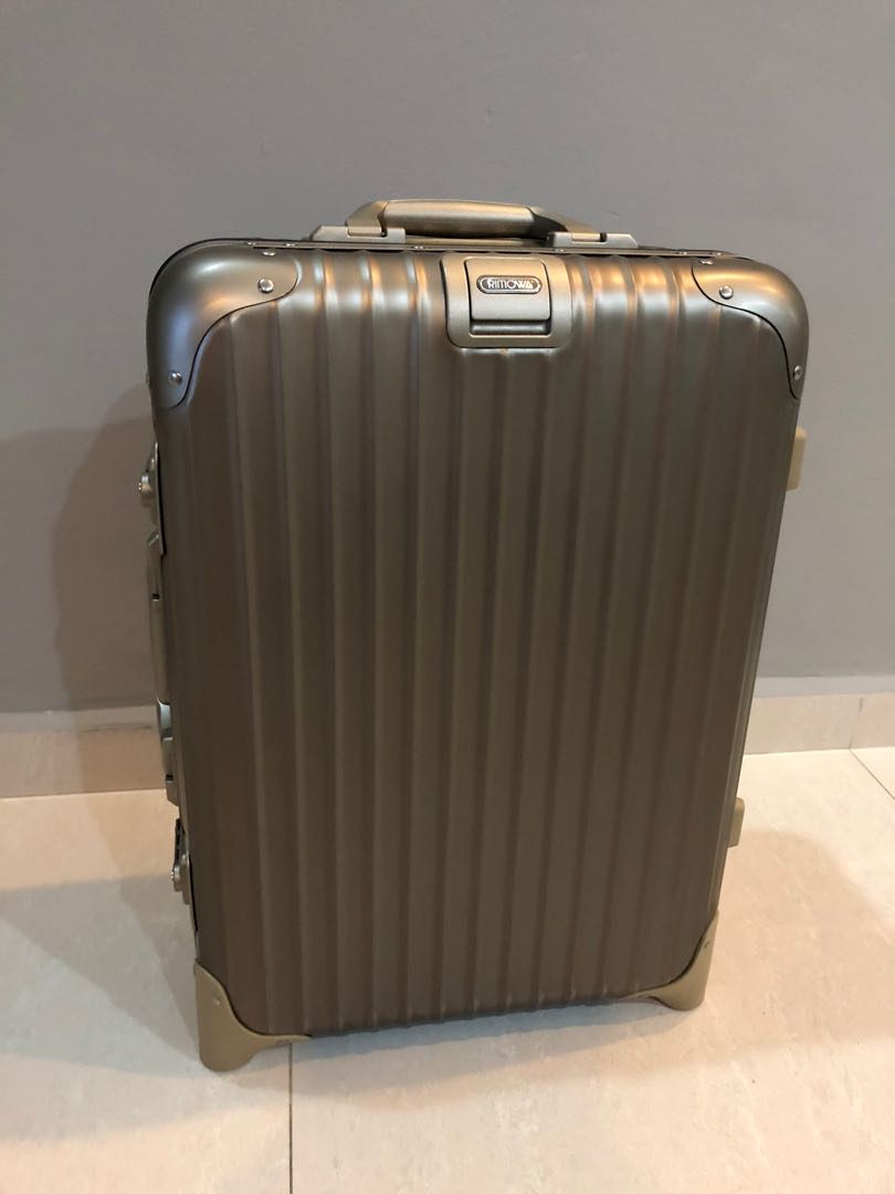 Rimowa Titanium 2 wheel cabin, Luxury, Bags & Wallets on Carousell