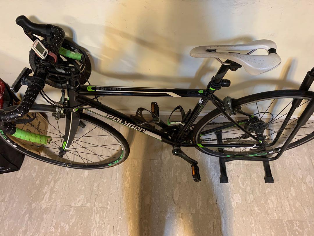Road bike Polygon Helios C4, Sports Equipment, Bicycles & Parts ...