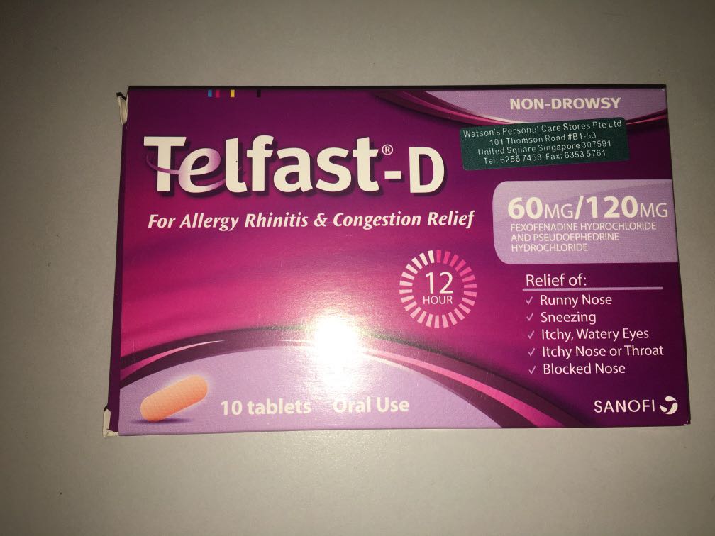 Telfast-D 10 tablets, Everything Else on Carousell
