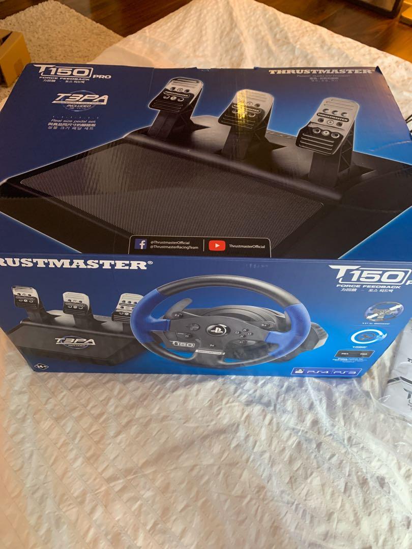 Thrustmaster T150 Pro & pedals. Force feedback. Pick up only., Video ...