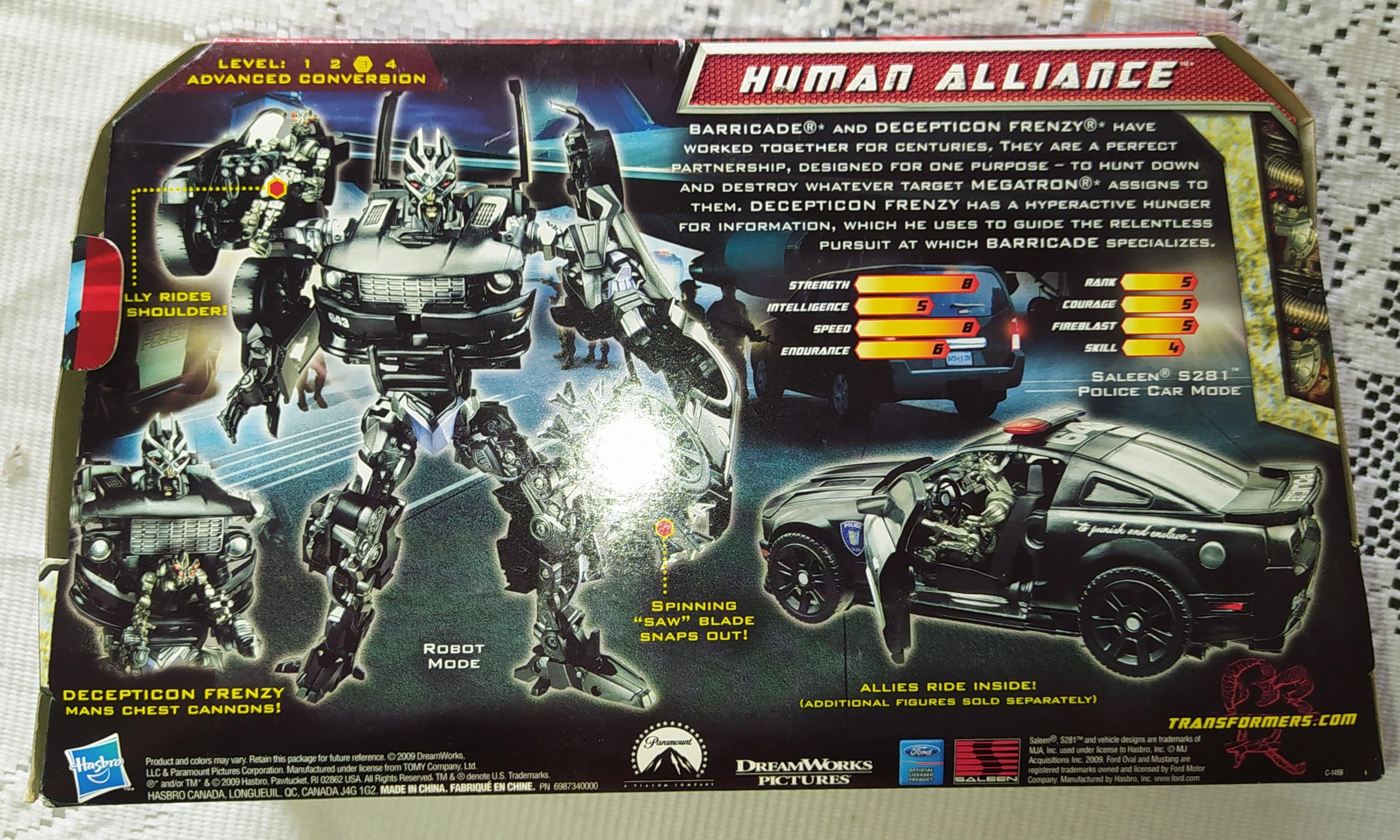 Transformers Human Alliances Barricade, Hobbies & Toys, Collectibles ...